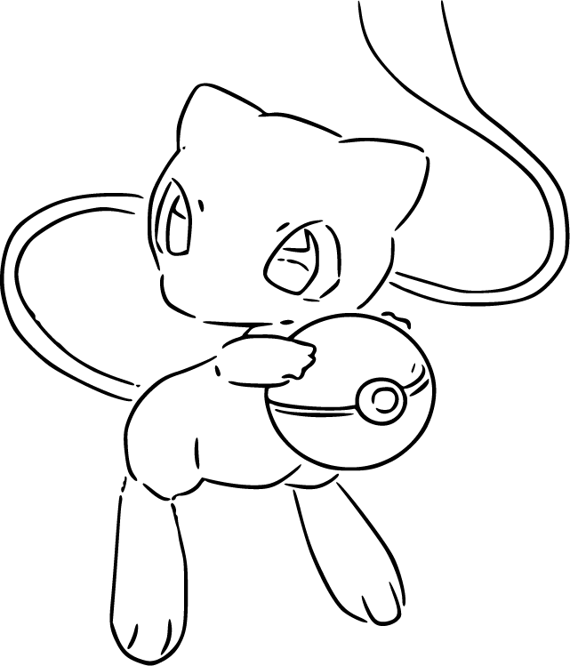 Mew Coloring Pages | 100% Free, Printable & Fun