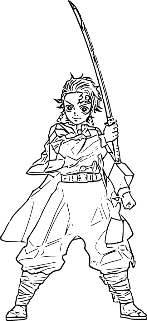 Tanjiro Kamado Coloring Pages | 100% Free, Printable & Fun