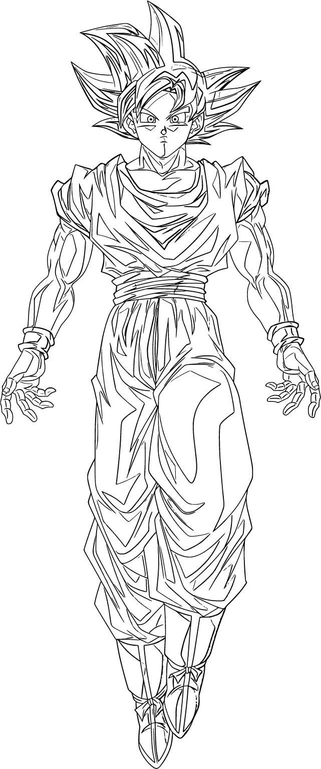 Goku Coloring Pages Free Printable Goku Coloring Pages
