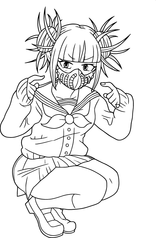 MHA - Himiko Toga Coloring Pages | 100% Free, Printable & Fun