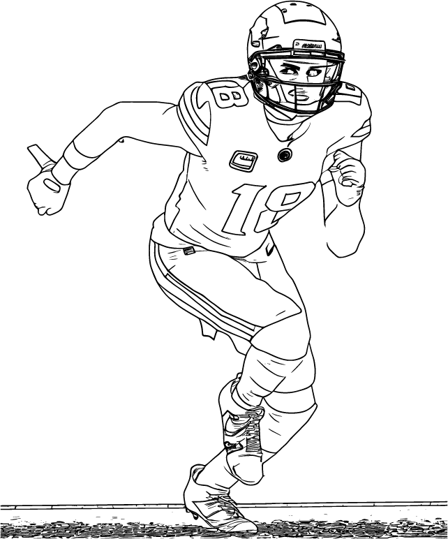 Justin Jefferson Coloring Pages | 100% Free, Printable & Fun