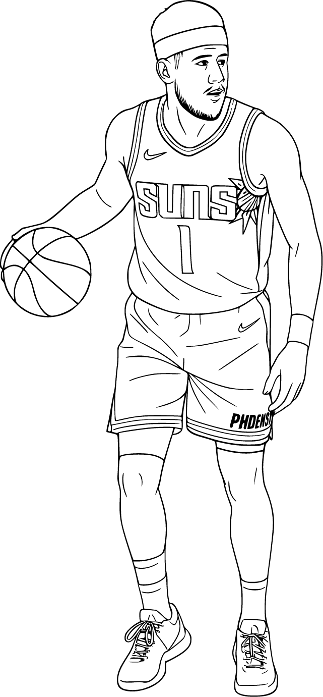 Devin Booker Coloring Pages | 100% Free, Printable & Fun