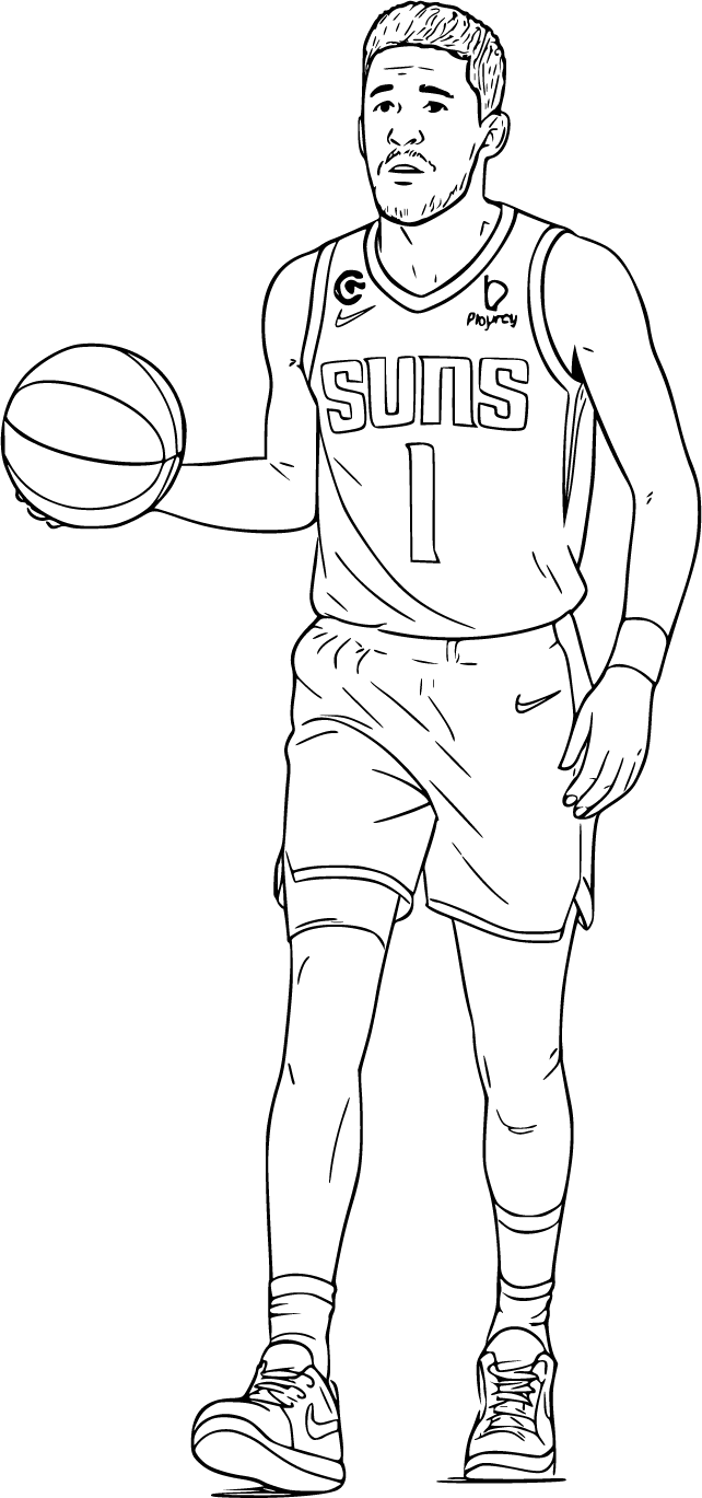 Devin Booker Coloring Pages | 100% Free, Printable & Fun