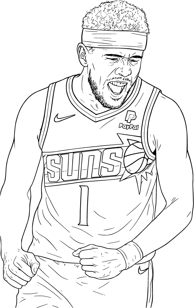 Devin Booker Coloring Pages | 100% Free, Printable & Fun