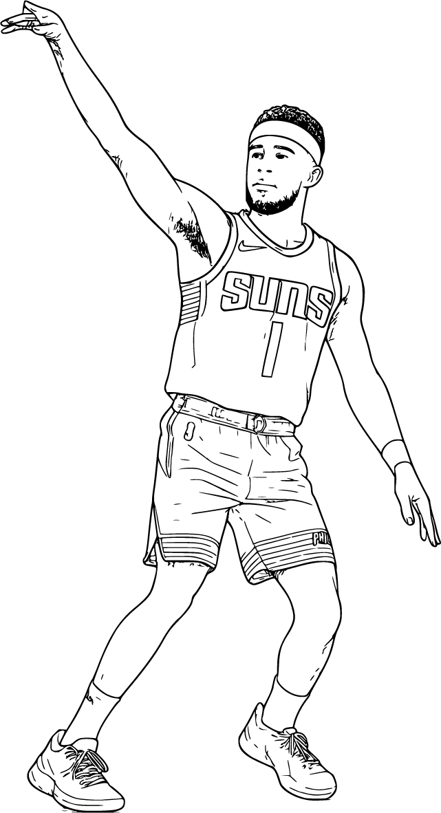 Devin Booker Coloring Pages | 100% Free, Printable & Fun