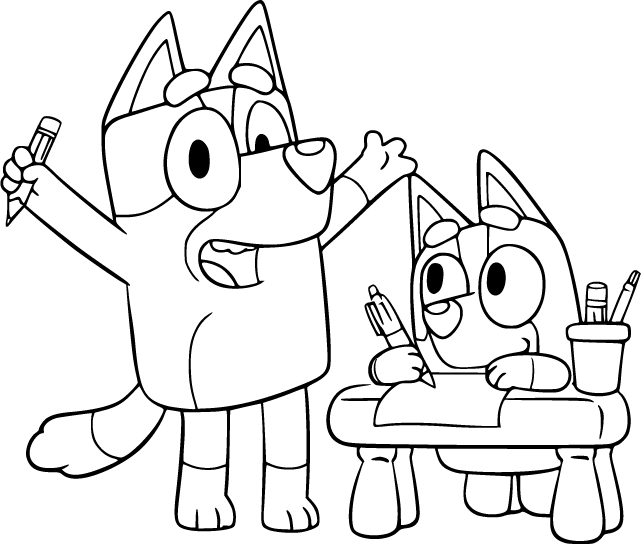 Bluey Coloring Pages | 100% Free, Printable & Fun