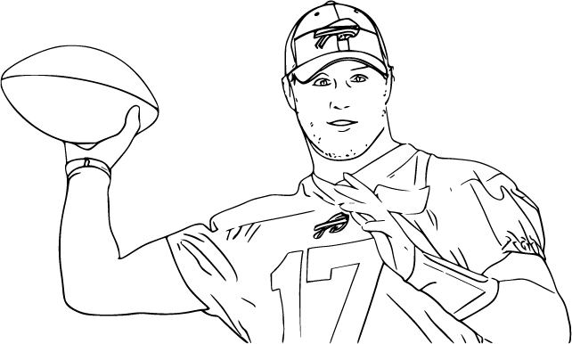 Josh Allen Coloring Pages | 100% Free, Printable & Fun