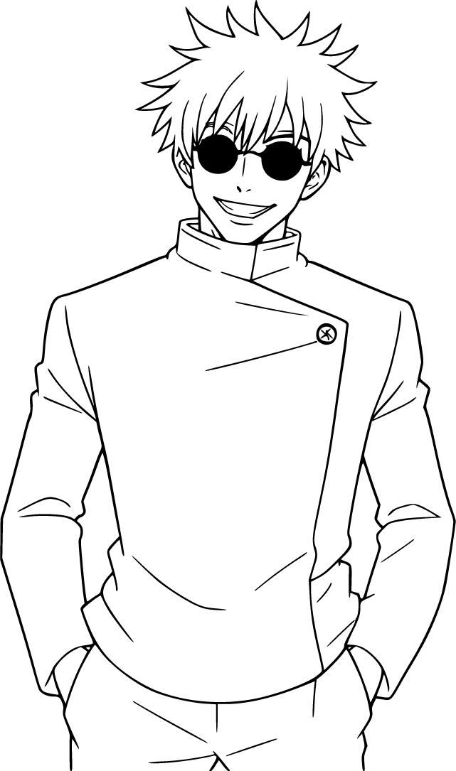 Satoru Gojo Coloring Pages | 100% Free, Printable & Fun