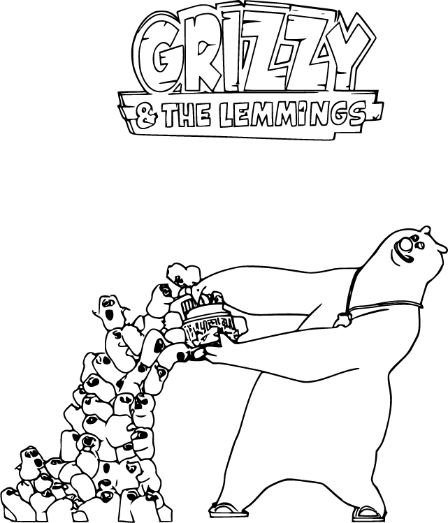 Grizzy and the Lemmings Coloring Pages | 100% Free, Printable & Fun