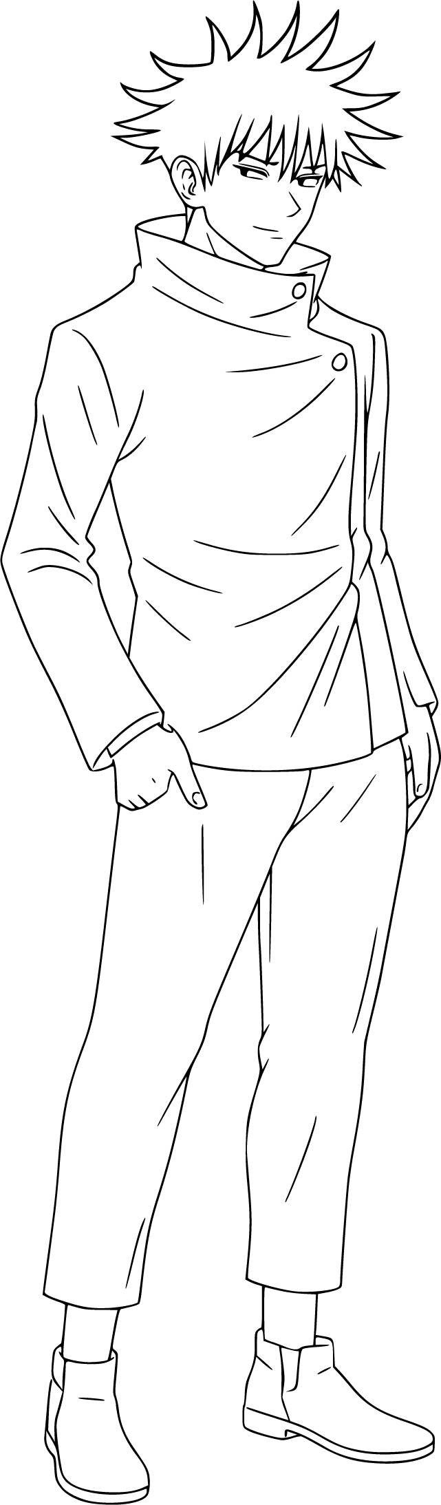 Megumi Fushiguro Coloring Pages | 100% Free, Printable & Fun