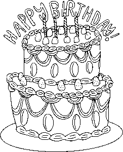 Birthday Cake Coloring Pages | 100% Free, Printable & Fun